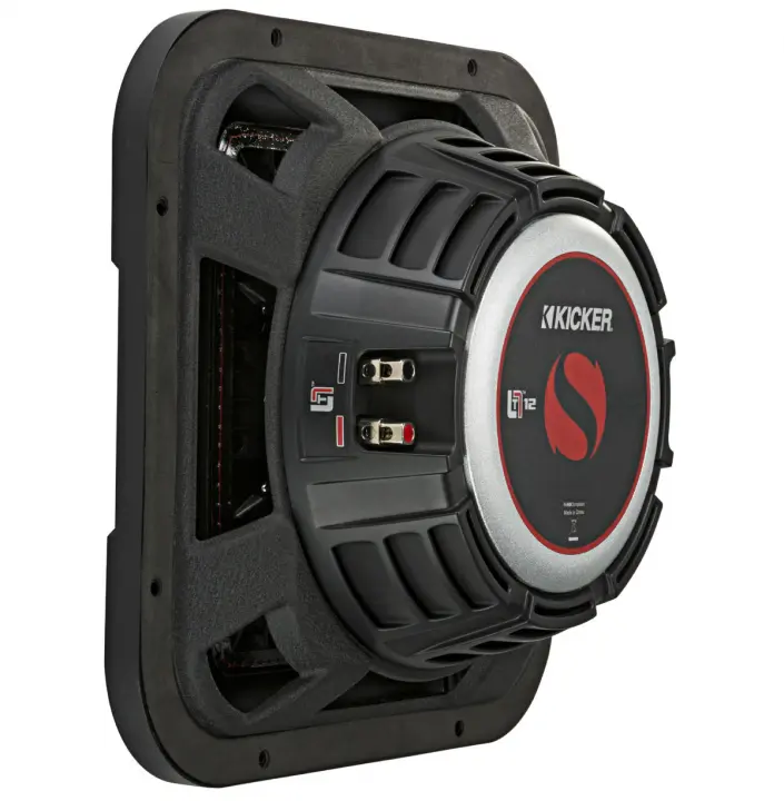 Kicker 46L7T122 Car Audio L7T Shallow Mount 12" Sub Square L7 Subwoofer ...
