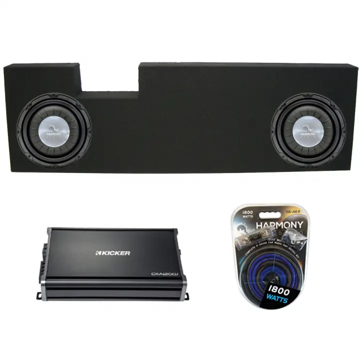 Ford F350 2004-2013 Super Duty Crew Cab Truck Dual 12" Harmony Audio HA ...
