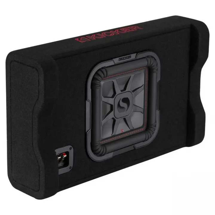 Kicker 49L7TDF102 Loaded Down-Firing 10" 1000 W Peak L7T 2 Ohm Sub Box ...