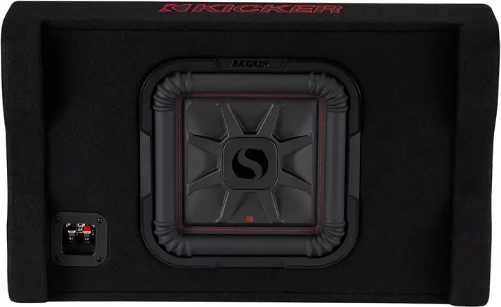 Kicker 49L7TDF102 Loaded Down-Firing 10" 1000 W Peak L7T 2 Ohm Sub Box ...