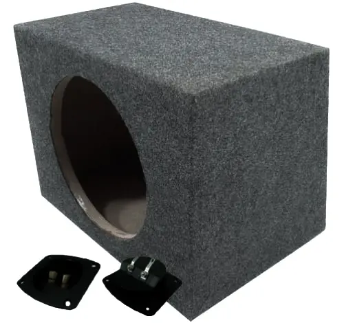 Kicker 43C104 150W RMS 4 Ohm 10" Subwoofer and 110PRF 10" Sub Box Enclosure