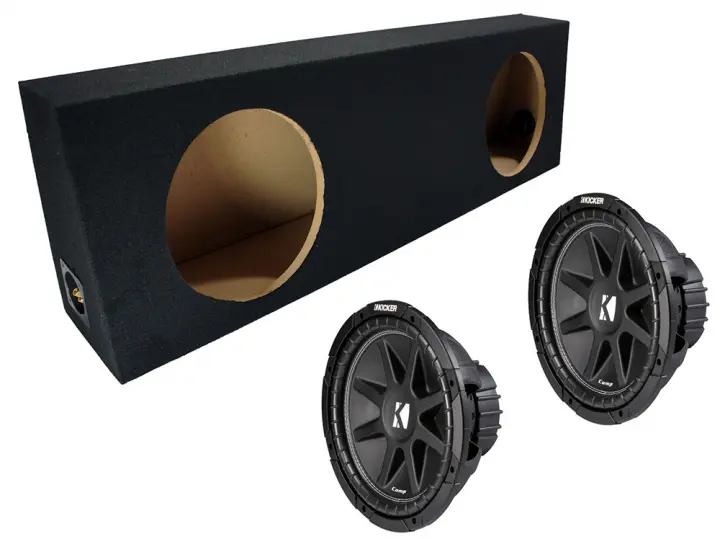 Kicker 43C124 12" Comp C12 Series 150W RMS 4 Ohm Sub and ASC ...