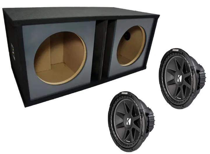 Kicker 43C124 12" Comp C12 Series 150W RMS 4 Ohm Sub and ASC ...