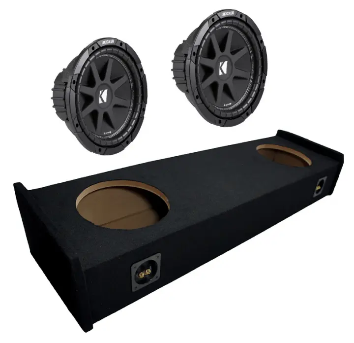 Kicker 43C104 Compatible with Ford F-150 97-99 Extended Cab 10" Comp C10 Series Sub and ...