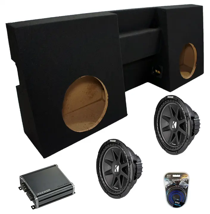 Kicker 43C124 12" Comp C12 Series 150W RMS 4 Ohm SVC Car Sub, 46CXA4001 ...