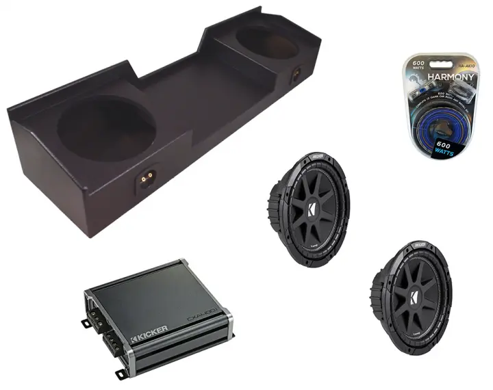 Kicker 43C104 Compatible with Chevy Silverado Extended Cab 99-06 10 ...