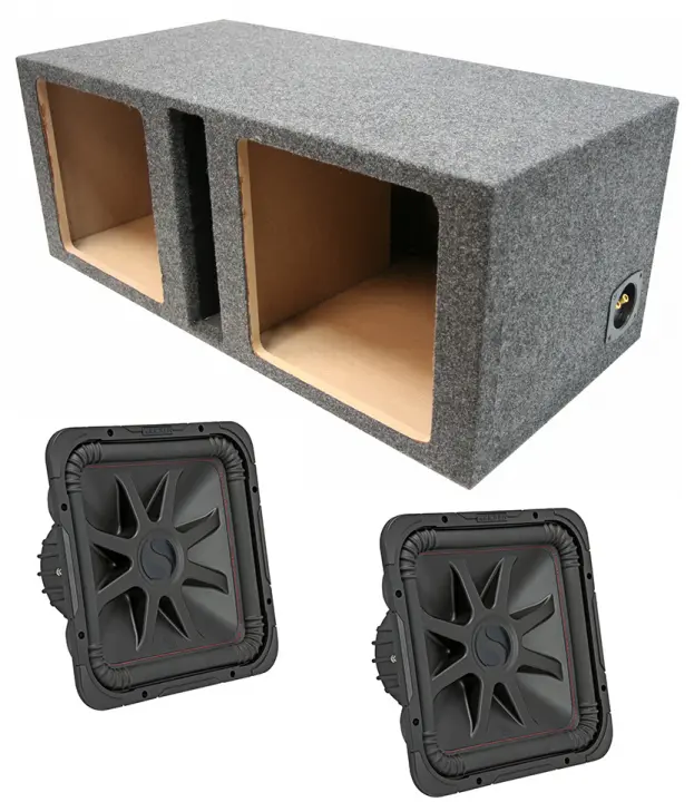 Kicker 44L7R152 L7 Square Subwoofer Dual 15" Vented Sub Enclosure Box