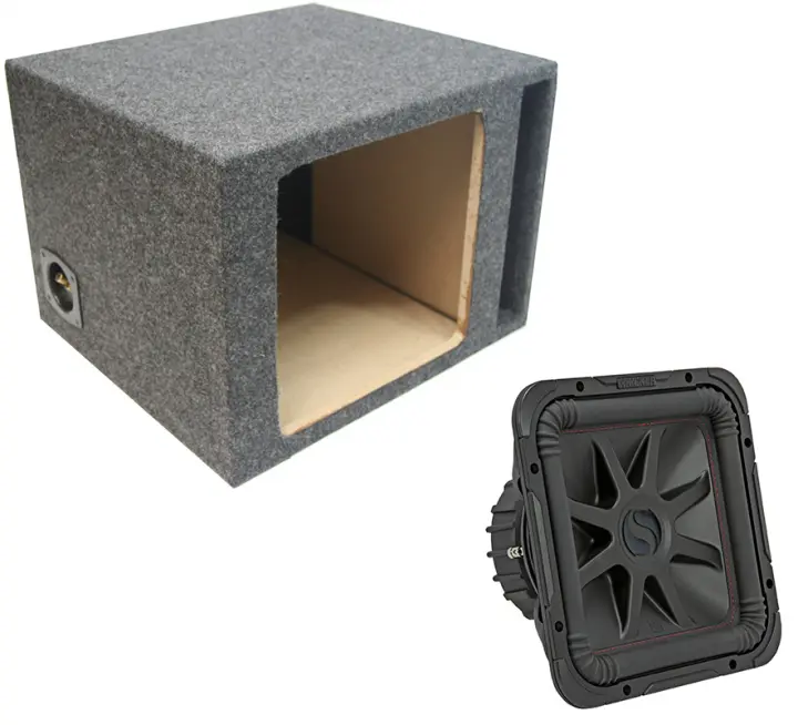 Kicker 44L7R124 L7 Square Subwoofer Single 12" Vented Sub Enclosure Box