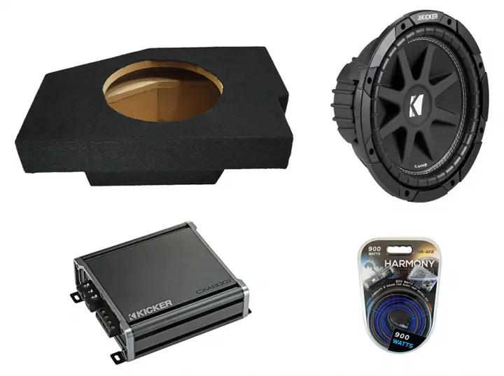 Kicker 43C104 Compatible with Dodge Ram Quad Cab 02-12 10" Comp C10 ...