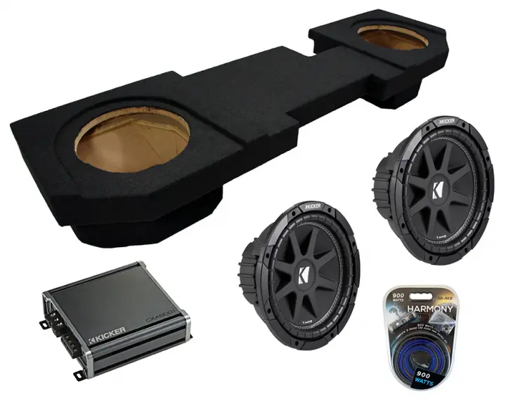 Kicker 43C104 Compatible with Dodge Ram Quad or Crew Cab Truck 2002 - 2018 10" Comp C10 Series ...