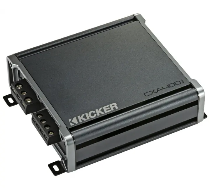 Kicker 46CXA4001 Car Audio Class D Mono 800W Peak Sub Amp, 43C104 10" Comp C10 Series Sub and ...