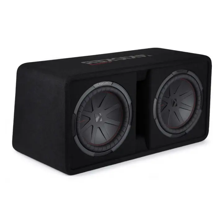 Kicker 48DCWR122 Dual 12" CompR Series Sub 1000W RMS Loaded Subwoofer ...