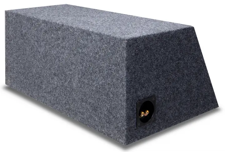 Car Audio Dual 12" Sealed Subwoofer Slanted Hatchback Stereo Sub Box ...