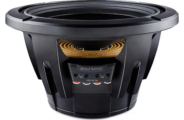 Alpine (2) R-W10D2 Car Audio Type R Series Sub 1500W Peak 10" Subwoofer ...