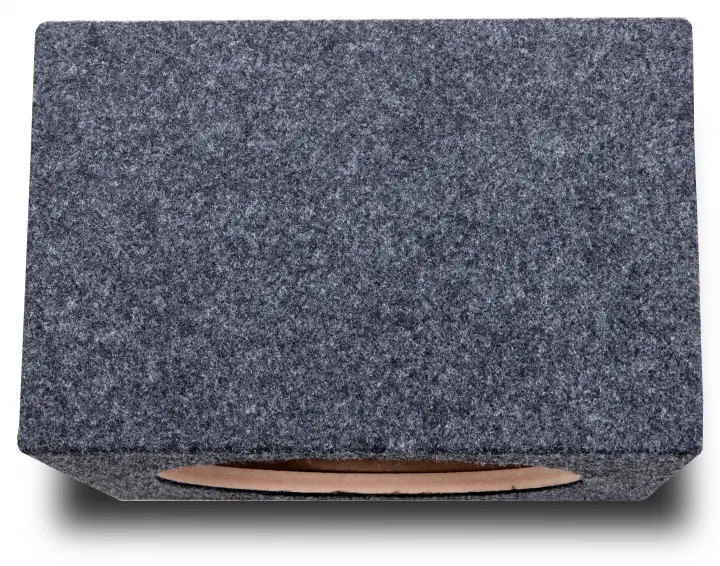 Car Audio Single 10" Sealed Subwoofer Rear Angle Sub Box Enclosure 5/8 ...