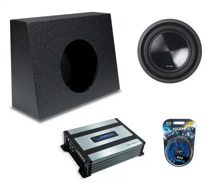 Alpine SWT-10S4 Car Audio SWT Series Single 4 Ohm 700W Shallow ...