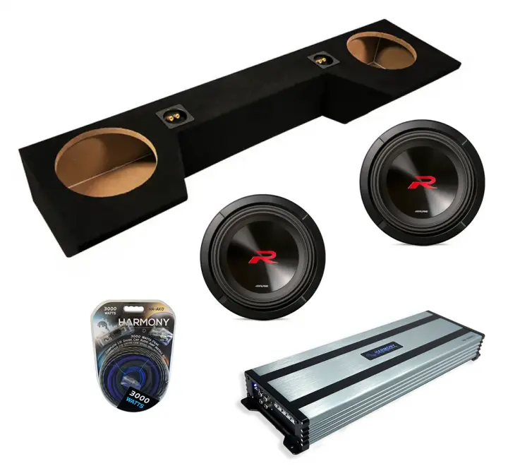 Alpine R2-W10D2 Next-Generation R-Series Dual 2-Ohm 750 RMS Watts 10 ...