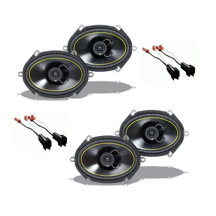 Kicker 46CSC684 Compatible with Ford Explorer 1998-2012 6x8" 5x7" Coaxial Range Stereo Speakers ...