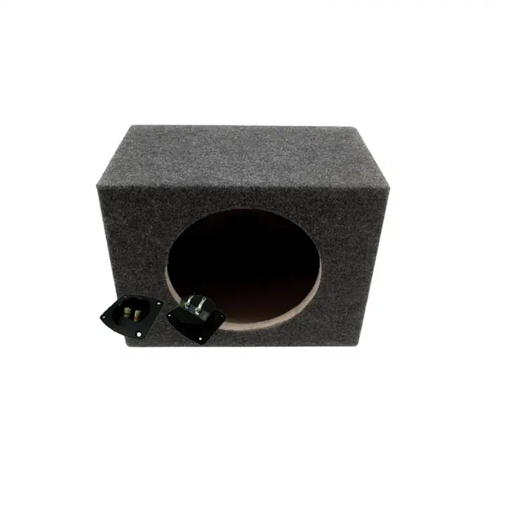 Car Audio Single 10" Sealed Subwoofer Rear Angle Sub Box Enclosure 3/4 ...