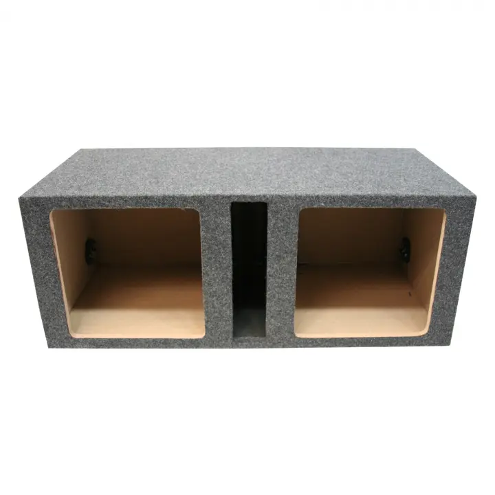 Car Audio Dual 10" Vented Square Sub Box Enclosure fits Kicker L7 Subwoofer