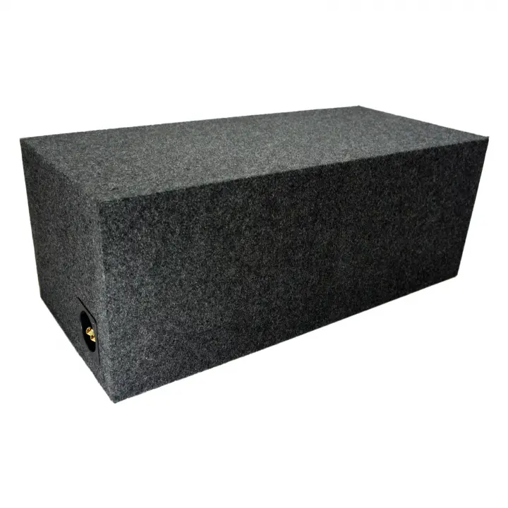 Car Audio Dual 10 inch Vented Subwoofer Stereo Sub Box Ported Enclosure MDF
