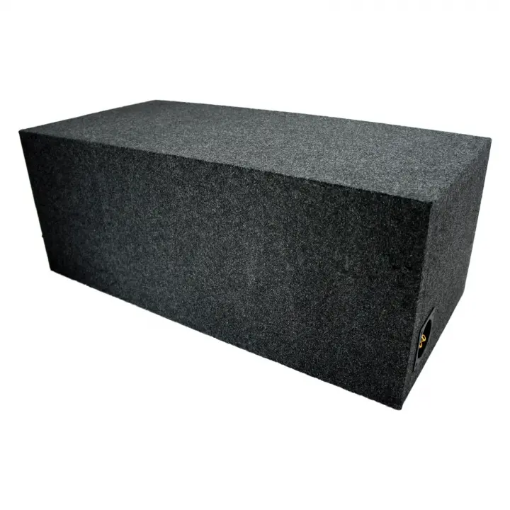 Car Audio Dual 12 inch Vented Subwoofer Stereo Sub Box Ported Enclosure ...