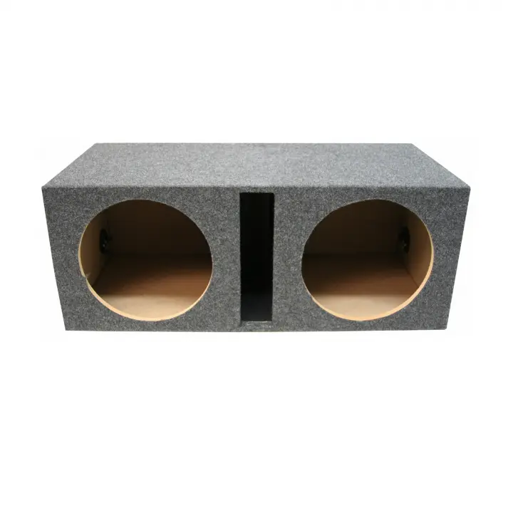 Car Audio Dual 15" Vented Subwoofer Stereo Sub Box Ported Enclosure 5/8 ...