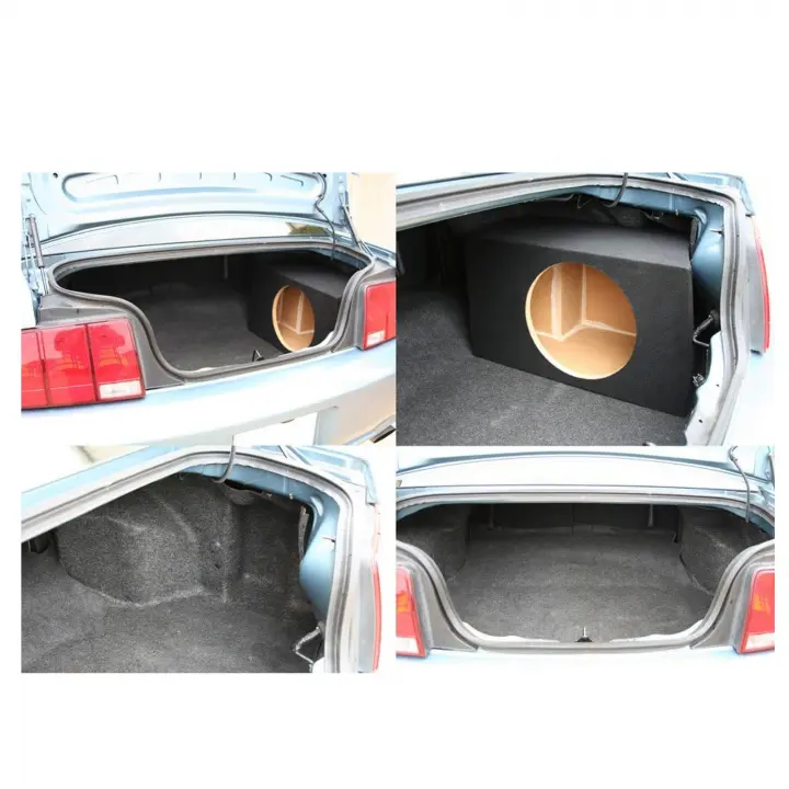 2005-2014 Ford Mustang Single 12" Custom Fit Subwoofer Enclosure Sub Box