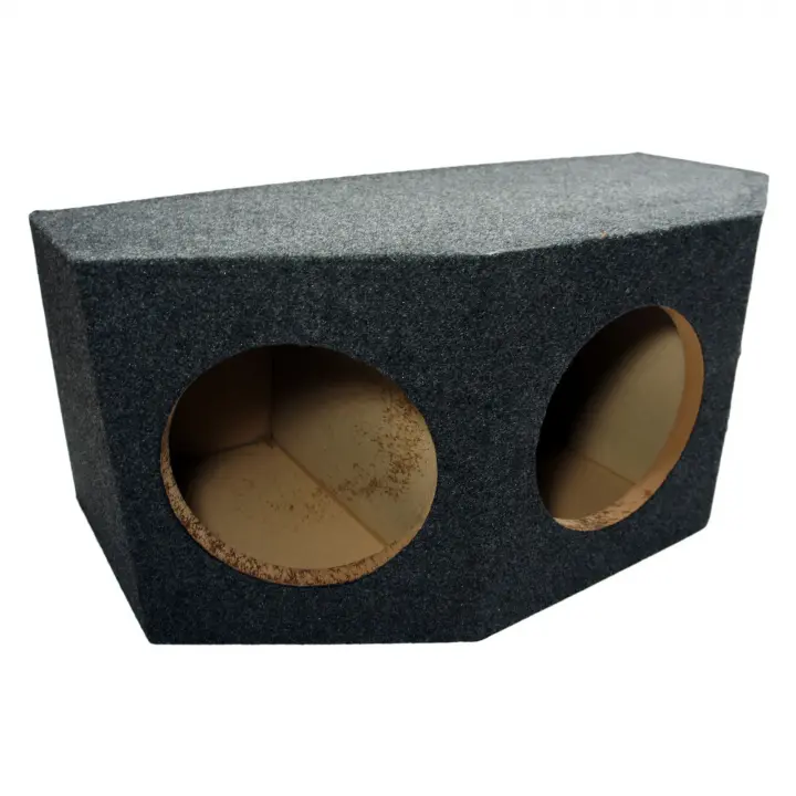 Car Audio Triple 12" Sealed Subwoofer Rear Angle 3 Sub Box Stereo Enclosure