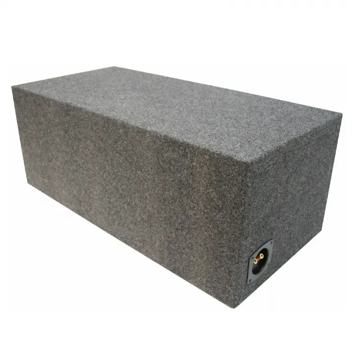 Car Audio Dual 10" Vented Subwoofer Stereo Sub Box Ported Enclosure 3/4 ...