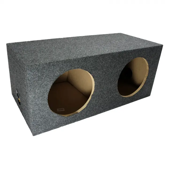 Car Audio Dual 10" Sealed Subwoofer Rear Angle Sub Box Enclosure 5/8 ...