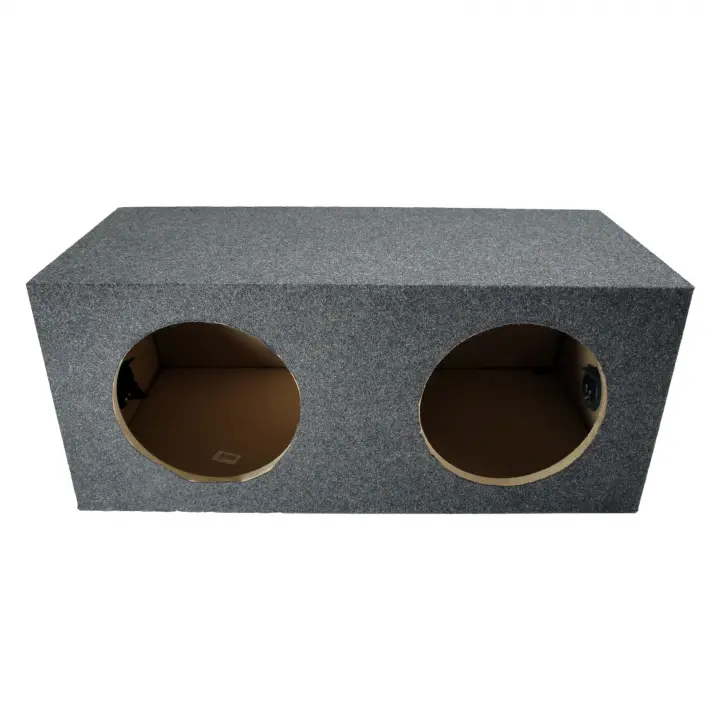 Car Audio Dual 10" Sealed Subwoofer Rear Angle Sub Box Enclosure 5/8 ...