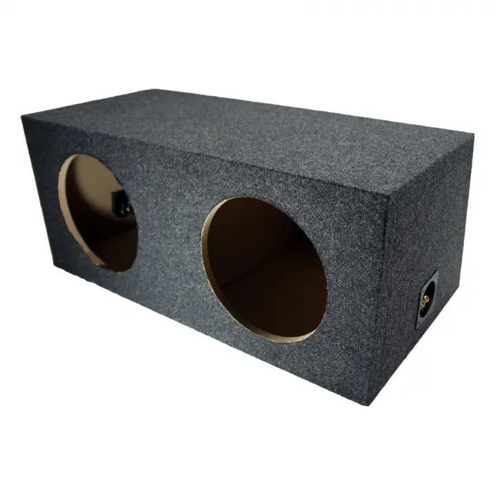 Car Audio Dual 10" Sealed Subwoofer Rear Angle Sub Box Enclosure 5/8 ...
