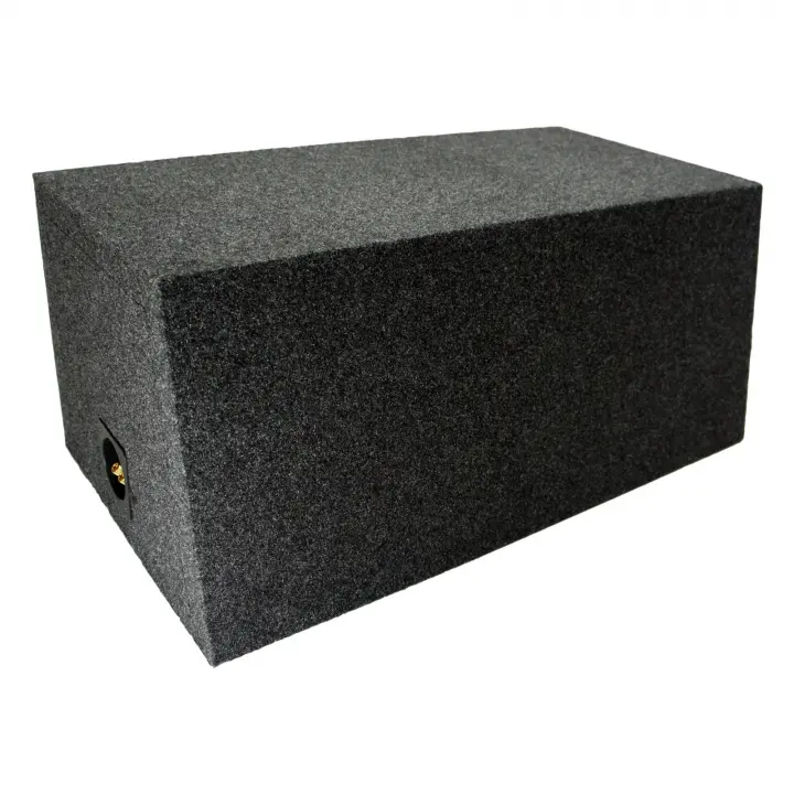 Car Audio Dual 12" Sealed Subwoofer Rear Angle Sub Box Enclosure 5/8 ...