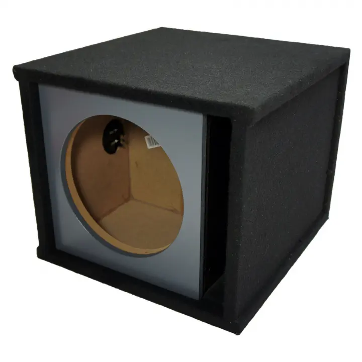 Car Audio Single 10" Slot Vented Paintable Baffle Stereo Sub Box Enclosure