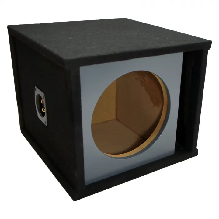 Car Audio Single 12" Slot Vented Paintable Baffle Stereo Sub Box Enclosure