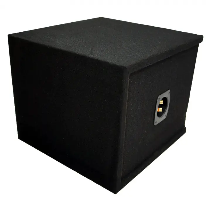 Car Audio Single 12" Slot Vented Paintable Baffle Stereo Sub Box Enclosure