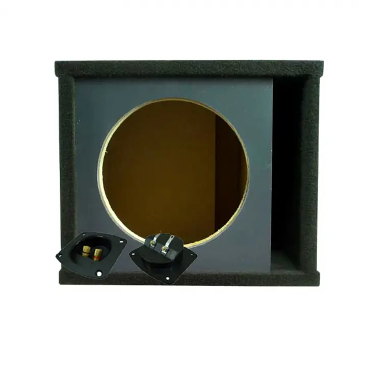 Car Audio Single 15" Slot Vented Paintable Baffle Stereo Sub Box Enclosure