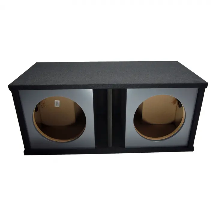 Car Audio Dual 10" Slot Vented Paintable Baffle Stereo Sub Box Enclosure