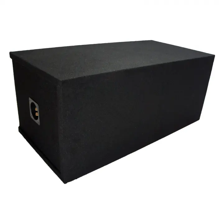 Car Audio Dual 10" Slot Vented Paintable Baffle Stereo Sub Box Enclosure
