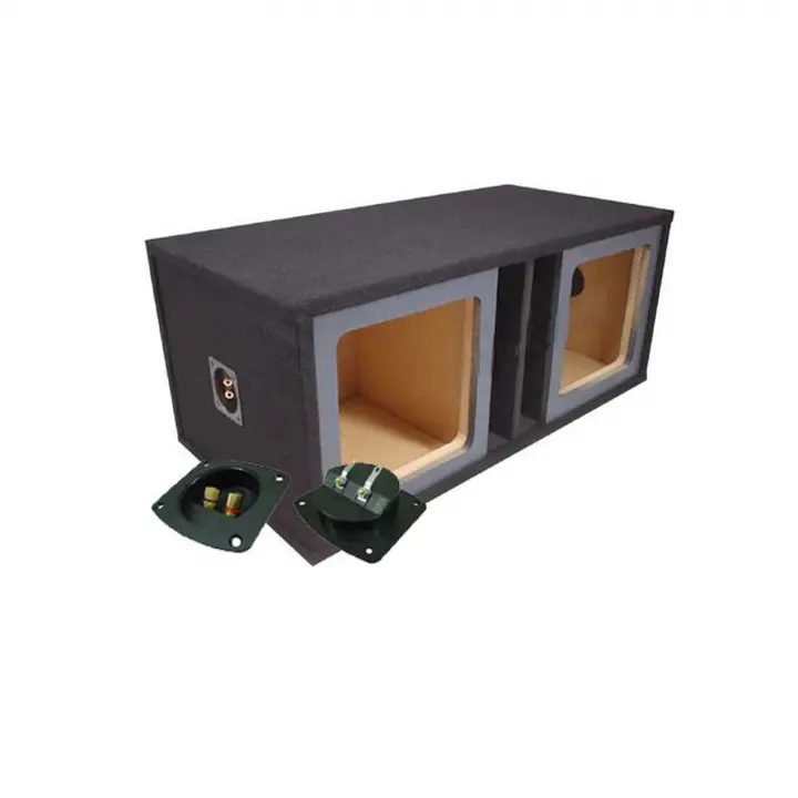 Car Audio Dual 12" Vented Square Paintable Sub Box fits Kicker L7 ...