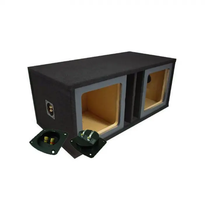 Car Audio Dual 15" Vented Square Paintable Sub Box fits Kicker L7 ...