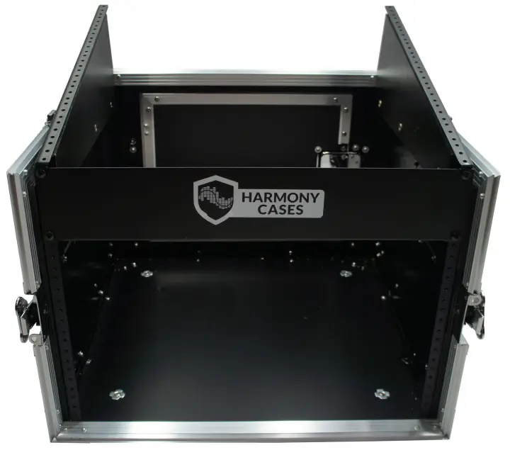 Harmony Cases HCM6U DJ Pro Audio 10U Slant Top 8U Vertical Mixer Rack ...