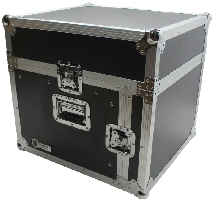Harmony Cases HCM6U DJ Pro Audio 10U Slant Top 8U Vertical Mixer Rack ...