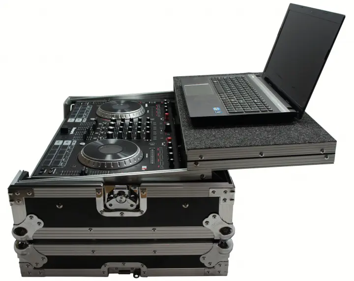 Harmony HCNS6IILT Flight Glide Laptop Stand DJ Custom Case for Numark NS6 II