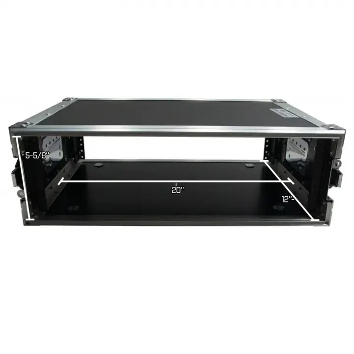 Harmony Cases HC3UED Pro DJ Flight 3U FX Effect 16" Depth Road Vertical ...