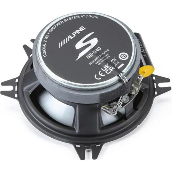 Alpine S2-S40 Car Audio S-Series 45W RMS 2-Way 4 Inch Coaxial Speakers