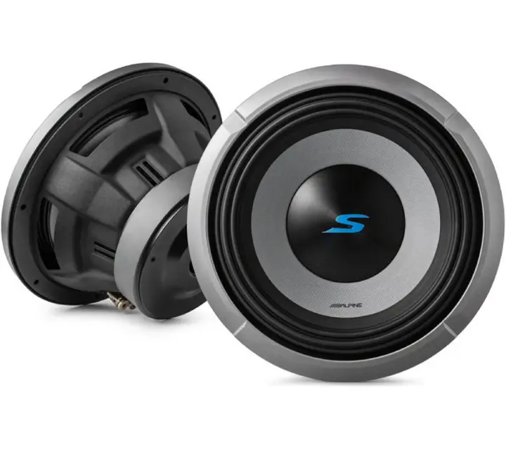 Alpine S2-W10D4 Car Audio Type-S Series Dual 4-Ohm 10 Inch Subwoofer