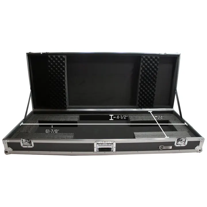 Harmony Cases HCKB88W Flight Rolling ATA Hard Custom Case for 88 Note Keyboard