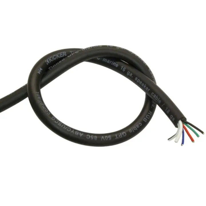 Kicker KM Series Marine-Grade Black Jacket Wire, 150 ft - Refurbished